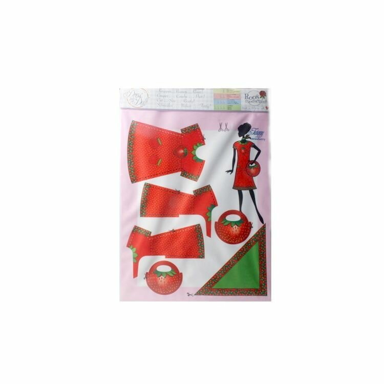 Набор для шитья DressYourDoll Одежда для кукол, №2, Twiggy Strawberry
