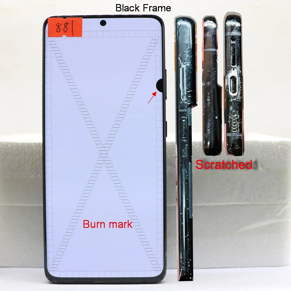 Super AMOLED 6,8-дюймовый ЖК-дисплей для Samsung Galaxy S21 Ultra 5G, экран G998 Black Frame 881