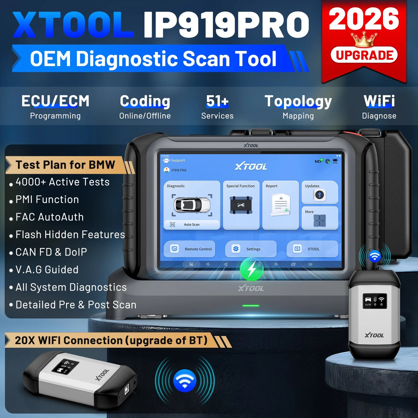 XTOOL IP919 PRO Global Version Автосканер — фото 1