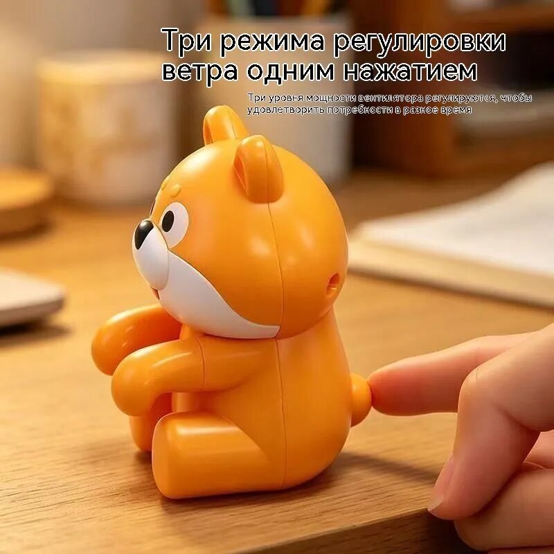 Милый портативный USB-вентилятор-собачка/котенок, охладитель для горячей еды, летний гаджет для охлаждения