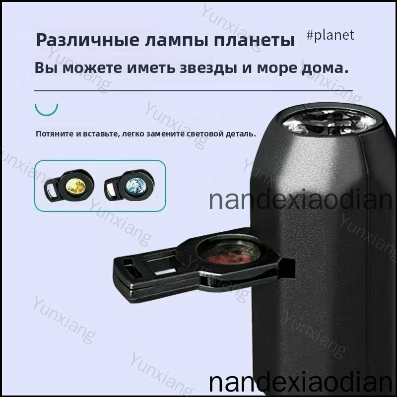 Светильник-проектор Звездное небо и Луна LED ночник с логотипом, 3D эффект для спальни, детской, романтического интерьера