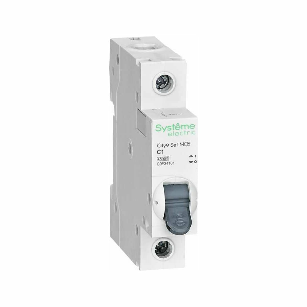 Автоматический выключатель Systeme Electric City9 Set C 1A 1P 4,5kA C9F34101