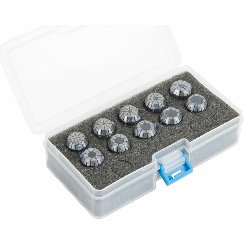Набор цанг STANDARD ER16-SET-10, 10 предметов, 1-10 мм DeBever Machining Solutions DB-S-ER16SET10