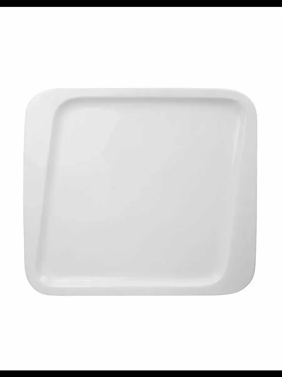 Тарелка сервировочная Quadro, фарфоровая, 25 см