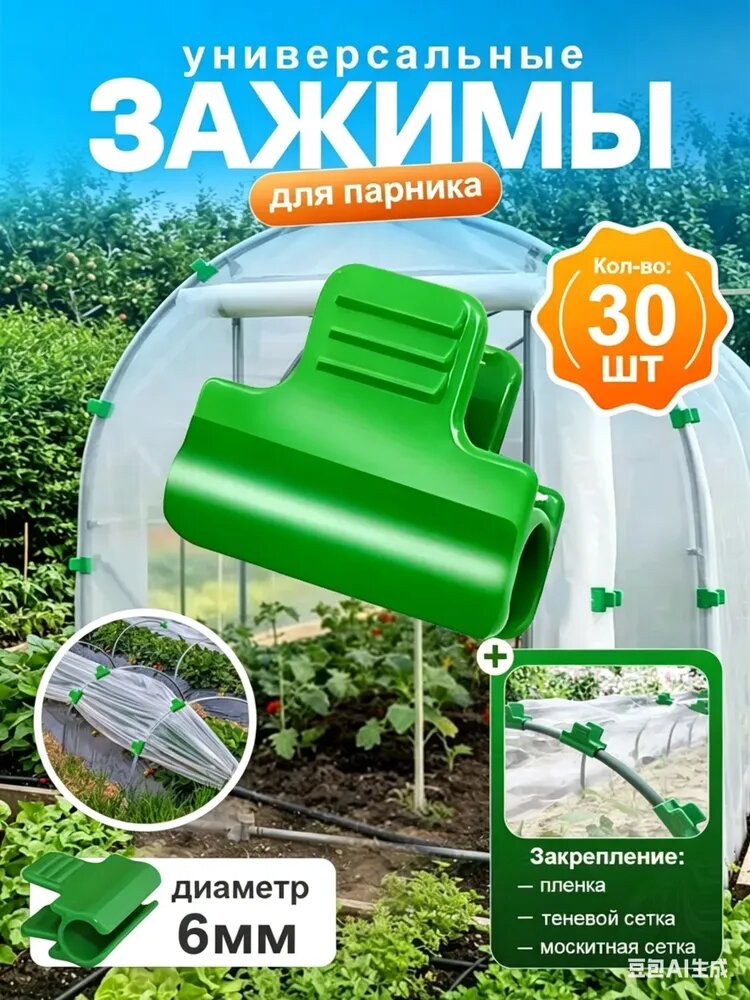 Комплект креплений40 х 30мм, ABS пластик, 30 шт