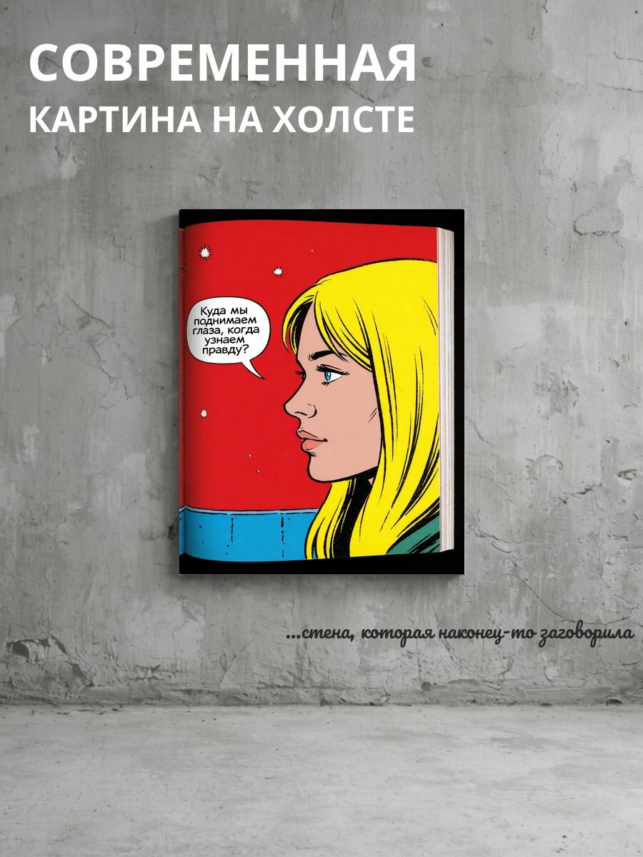 Картина на холсте Абстрактная композиция 40x60 см