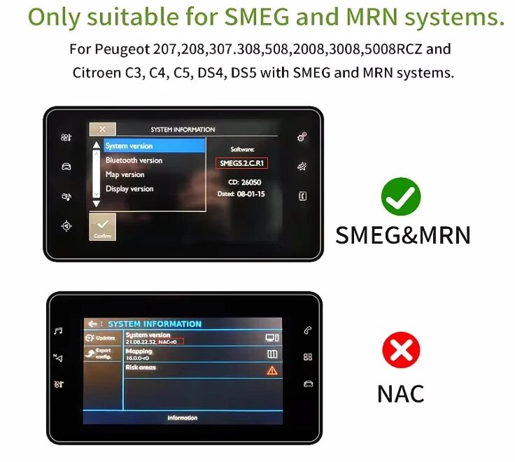 Беспроводной Модуль ANYFAR Carplay Android Auto Для Peugeot 208 308 508 3008 Citroen C4 DS3 DS4 DS5 SMEG MRN Mirror Link Mult.
