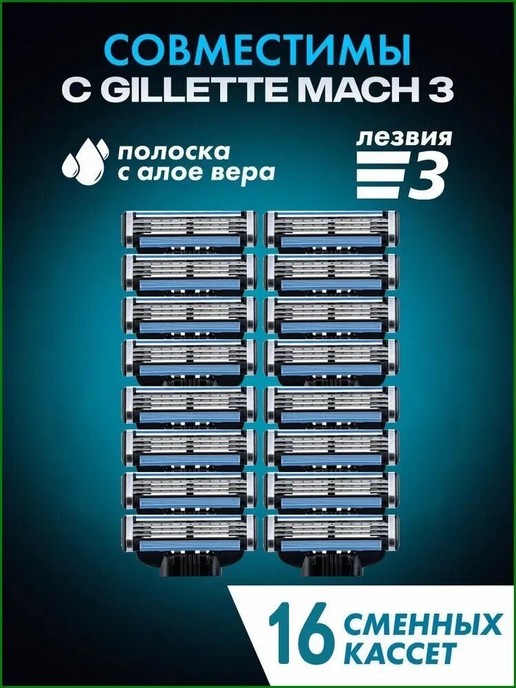Сменные кассеты для мужских бритв