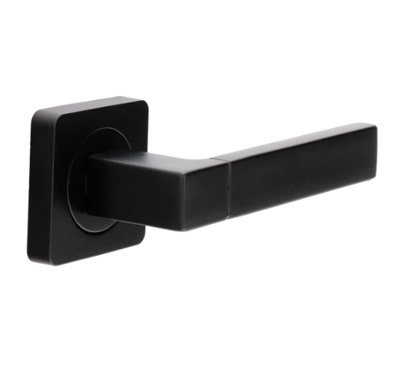 Ручка дверная CEDO BC-124-30 BLACK ( комплект на одну дверь)