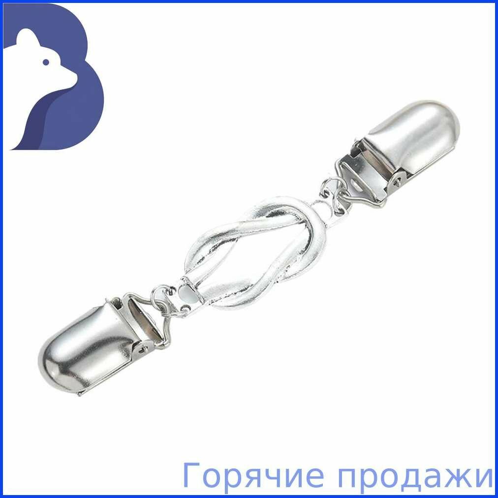 Зажим для пончо в стиле ретро: Ажурный зажим для шарфа с античной отделкой, многофункциональная брошь для свитера