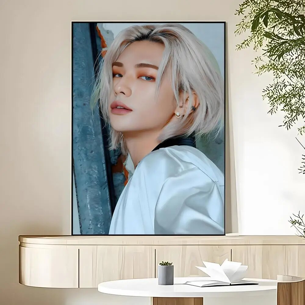 Постер Hwang Hyunjin Stray Kids HD бумага 15x20cmNoFrame, White8