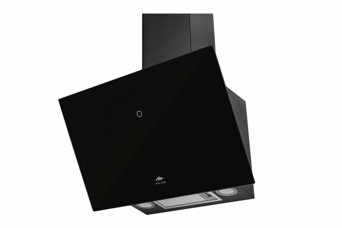 Вытяжка Millen MKH 601BL, 9 скоростей, сенсорное управление, 60см, черная
