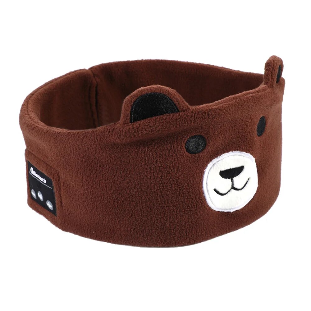 Детские наушники-маска для сна JaneDream, Коричневый Bear