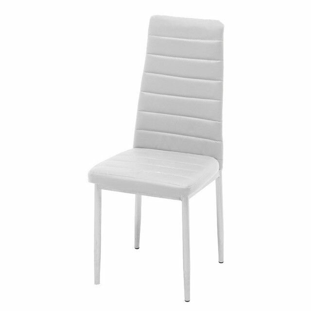 Стул "COMFY", 420х400х960 мм, искусственная кожа/металл, белый