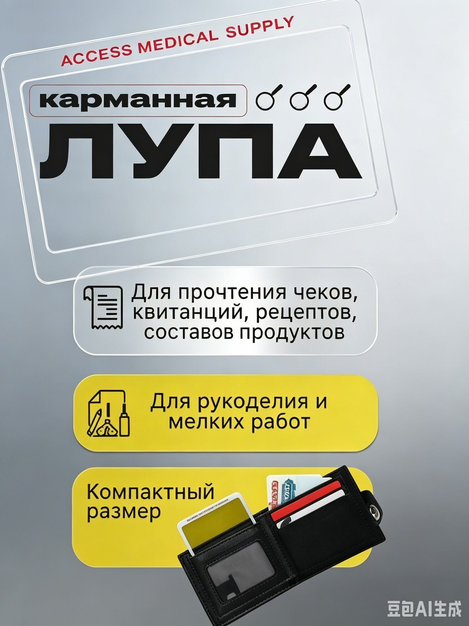 Лупа 3-кратная — фото 1