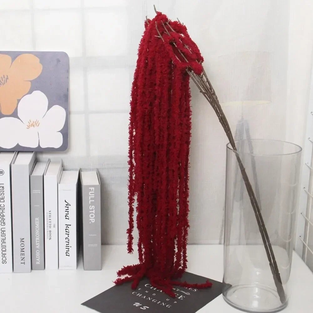 Многоцветный искусственный амарантус из пластика Бордовый, Бордовый, Dark Red