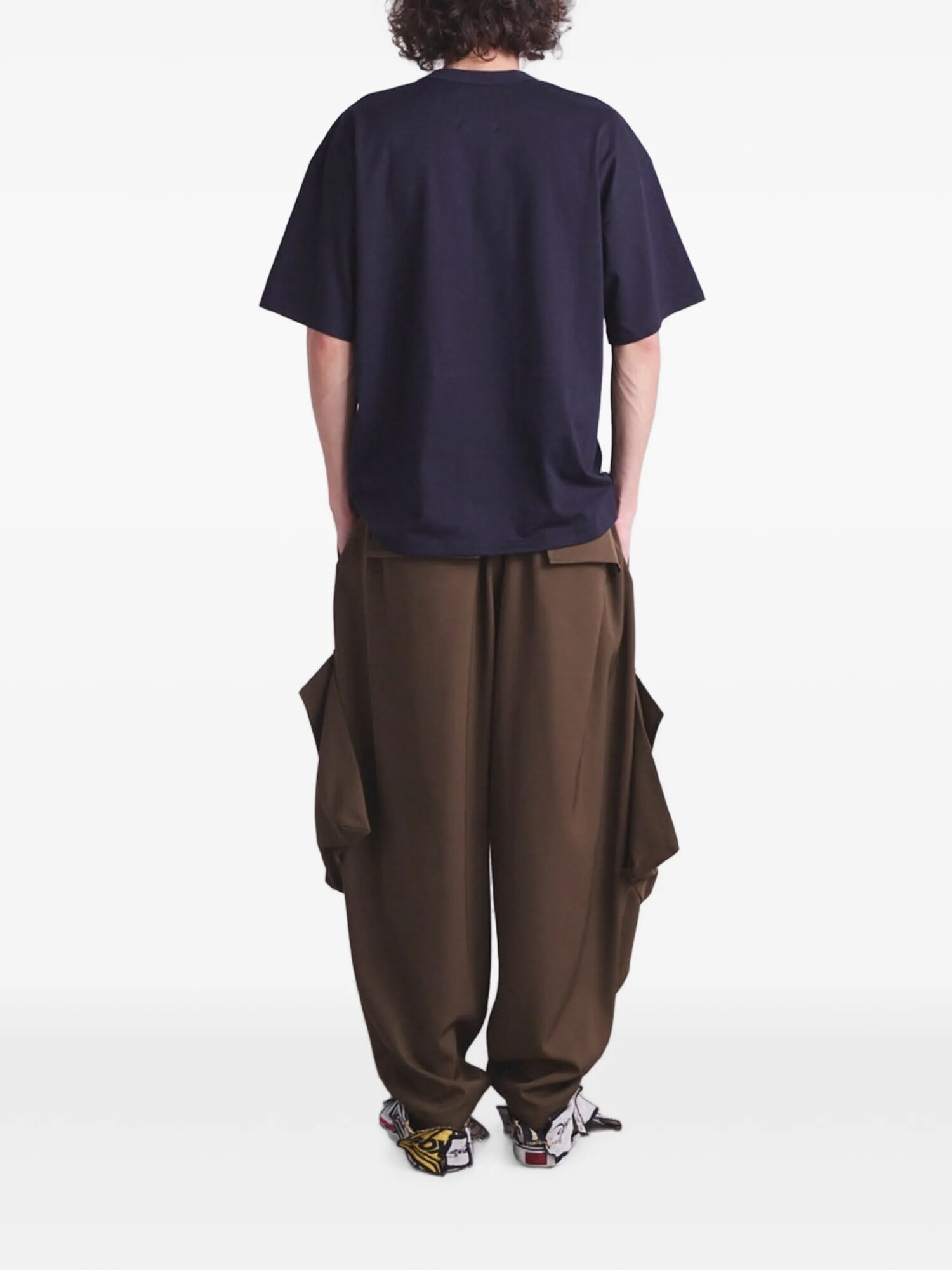 Брюки yoshiokubo Oversized-pocket cargo pants, размер 3, зеленый, — фото 1
