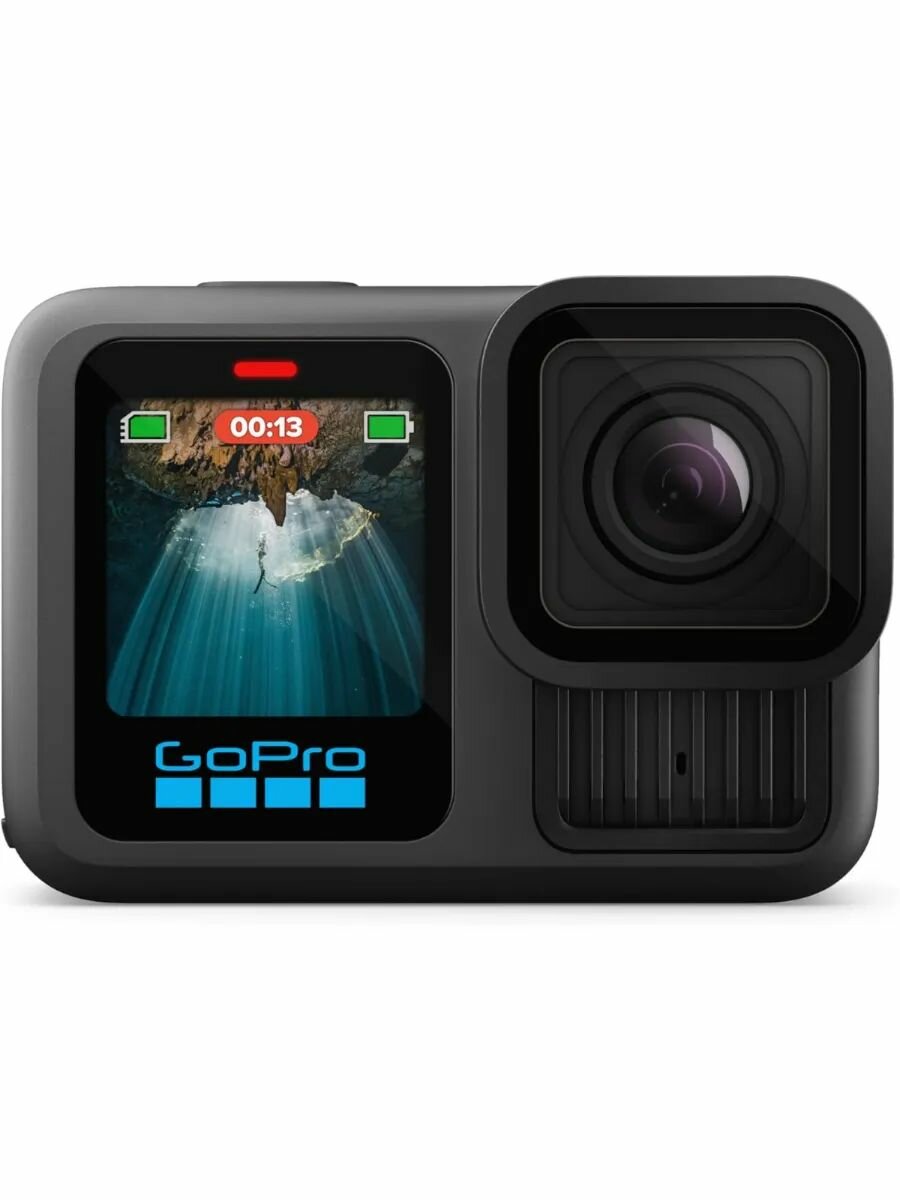 Экшн-камера GoPro HERO13 Black - 5.3K60, 27Мп, водонепроницаемая