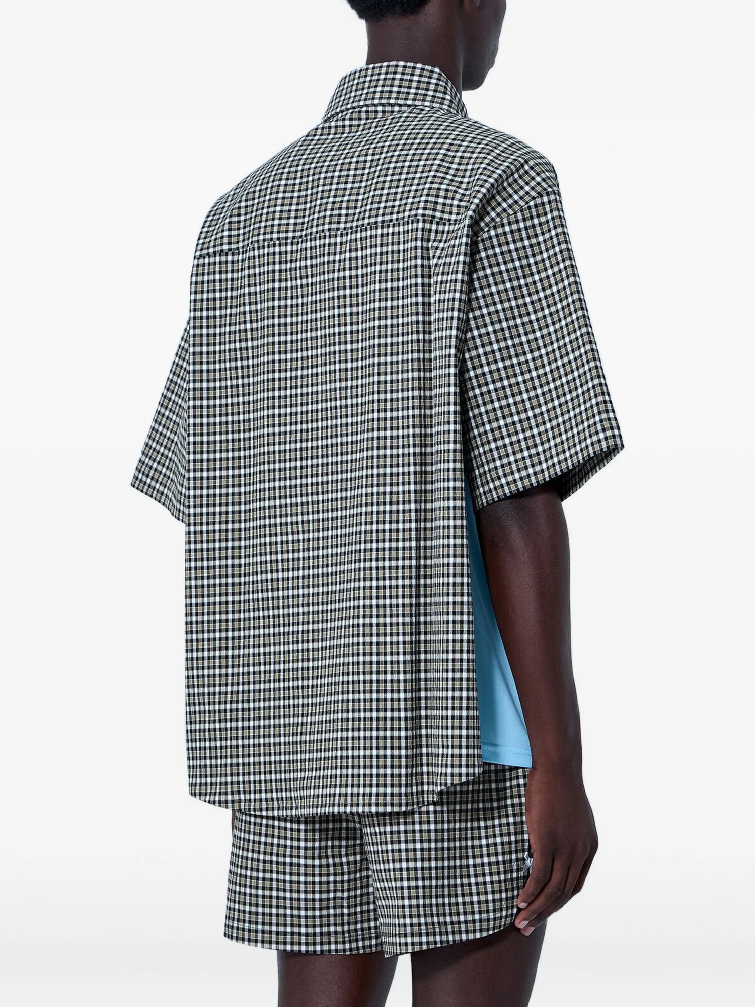 Рубашка Martine Rose Patchwork checkered polo shirt, размер 50 — фото 1