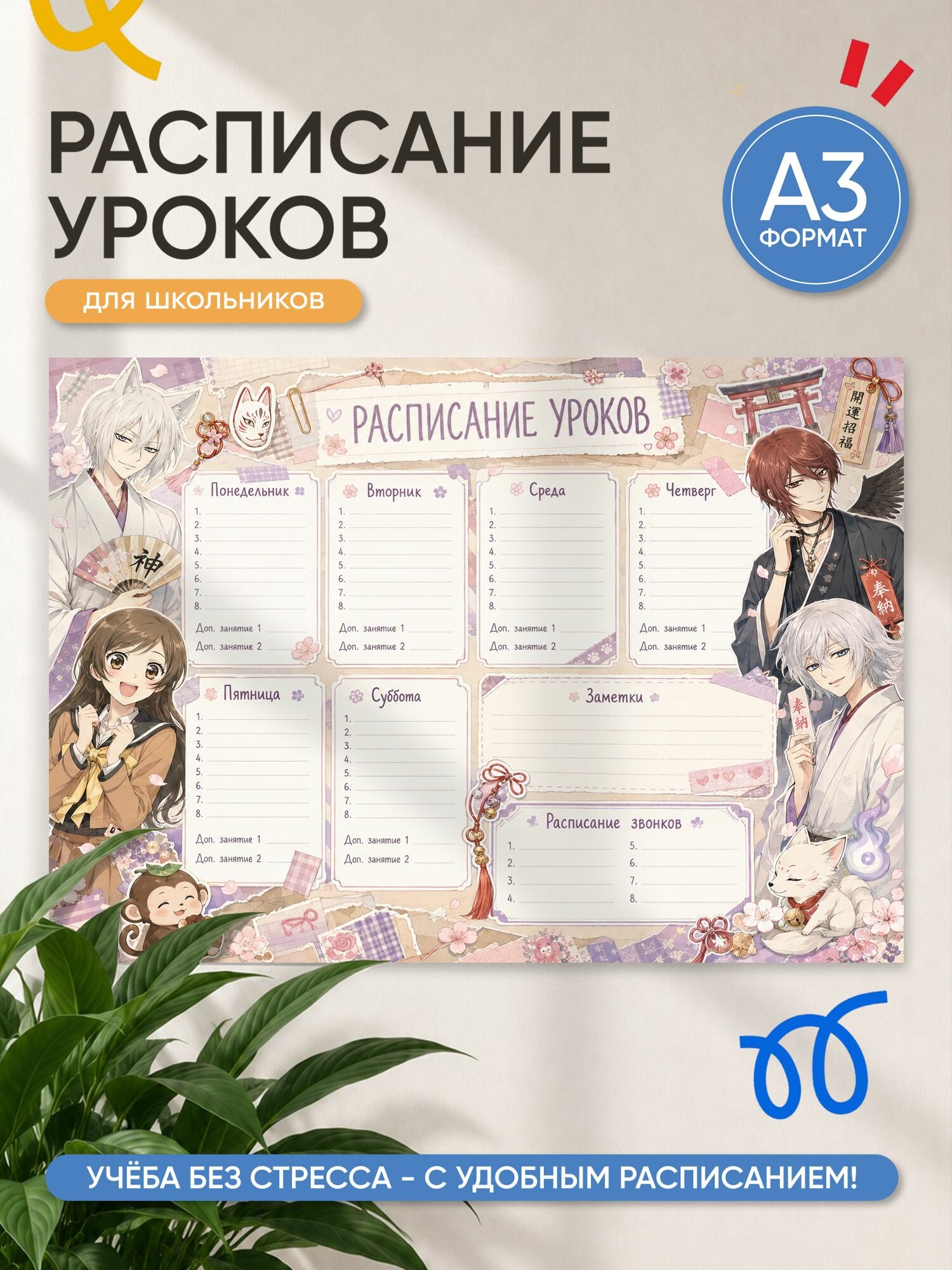 Расписание уроков Аниме