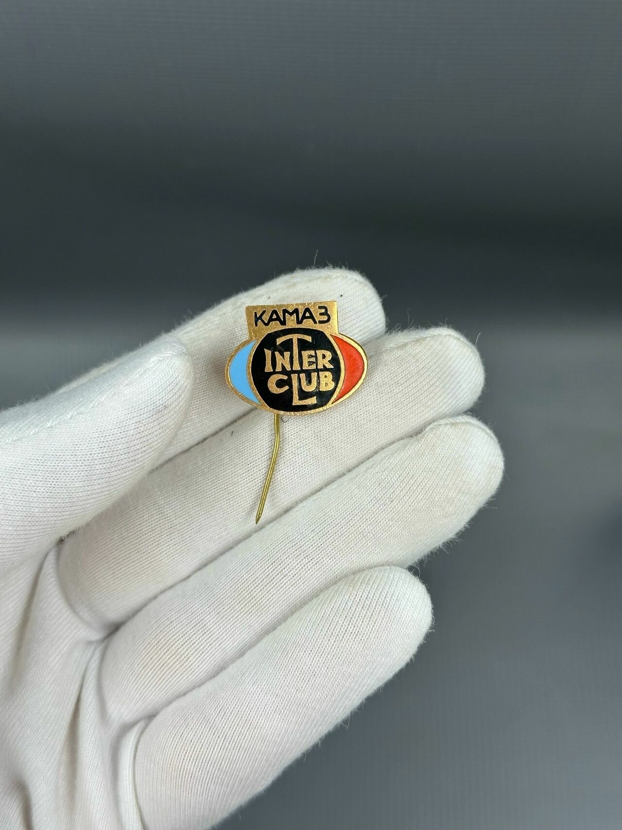 Значок КАМАЗ INTER CLUB Эмаль! Алюминий! Иголка СССР