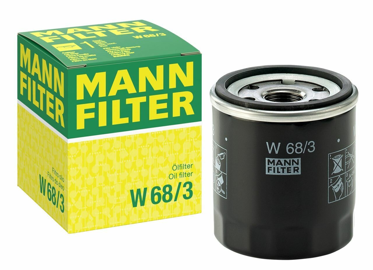 Масляный фильтр MANN-FILTER W68/3