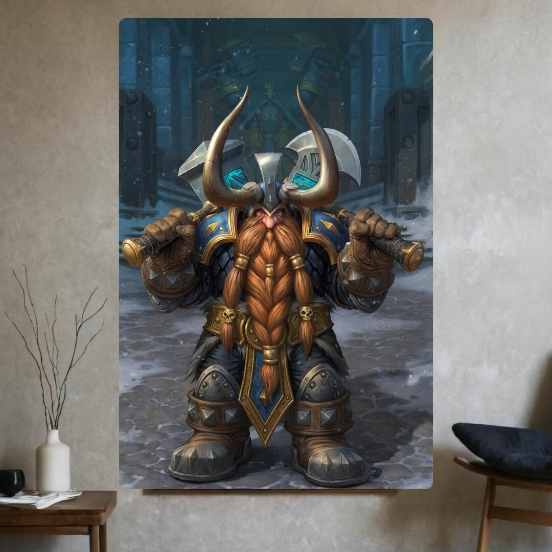 Картина на металле (World of Warcraft) 20*30 см