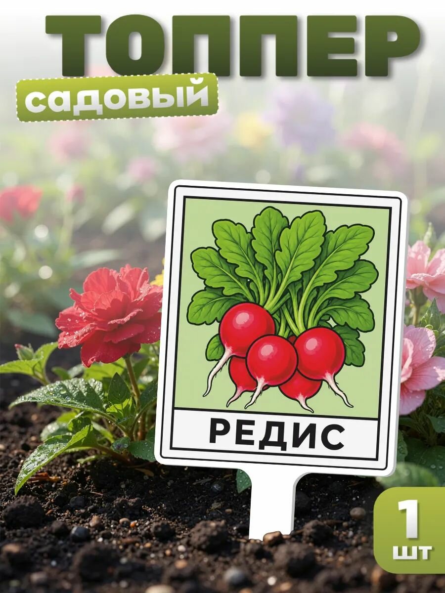 Садовые фигурки для дачи овощи Редис