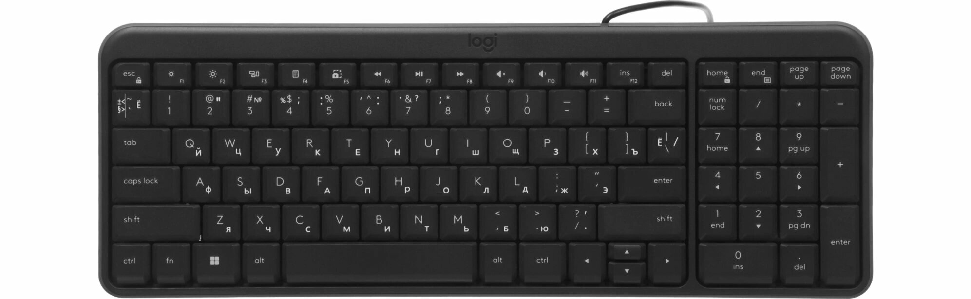 Клавиатура Logitech K106 черный USB slim (920-013902)