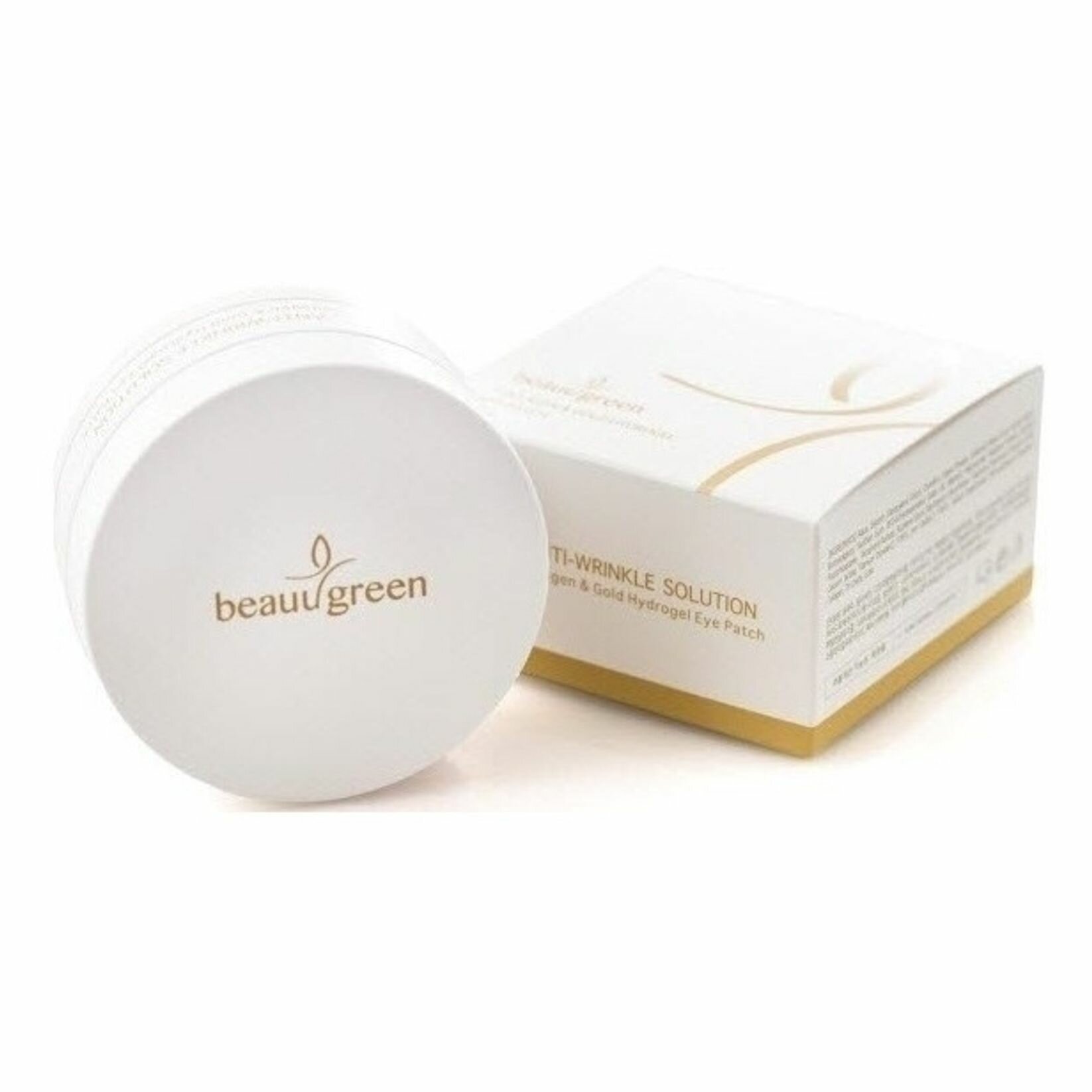 Патчи для кожи вокруг глаз BeauuGreen Anti-Wrinkle Solution с коллагеном и золотом гидрогелевые 60 шт