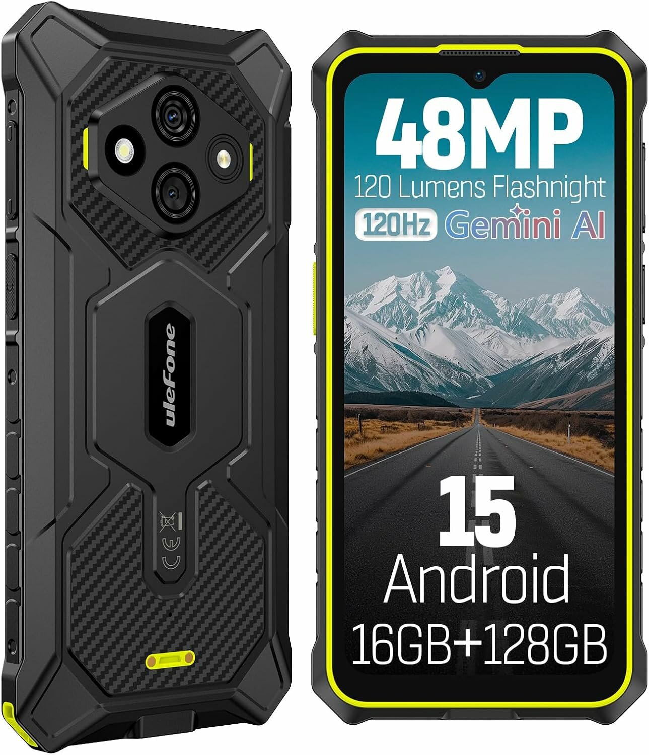 Телефон Ulefone RugKing 3 Pro, 16 (8+8) ГБ, 128 ГБ памяти, 6,56-дюймовый экран, аккумулятор 5700 мАч.