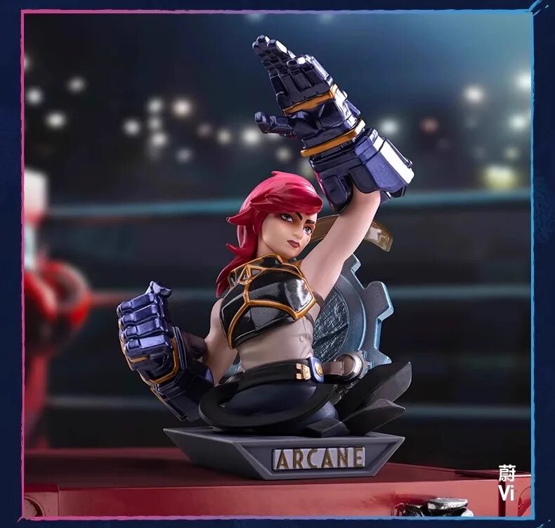 POP MART Arcane Season 2 Jinx Bust Figure Blind Box Синий, Confirm D
