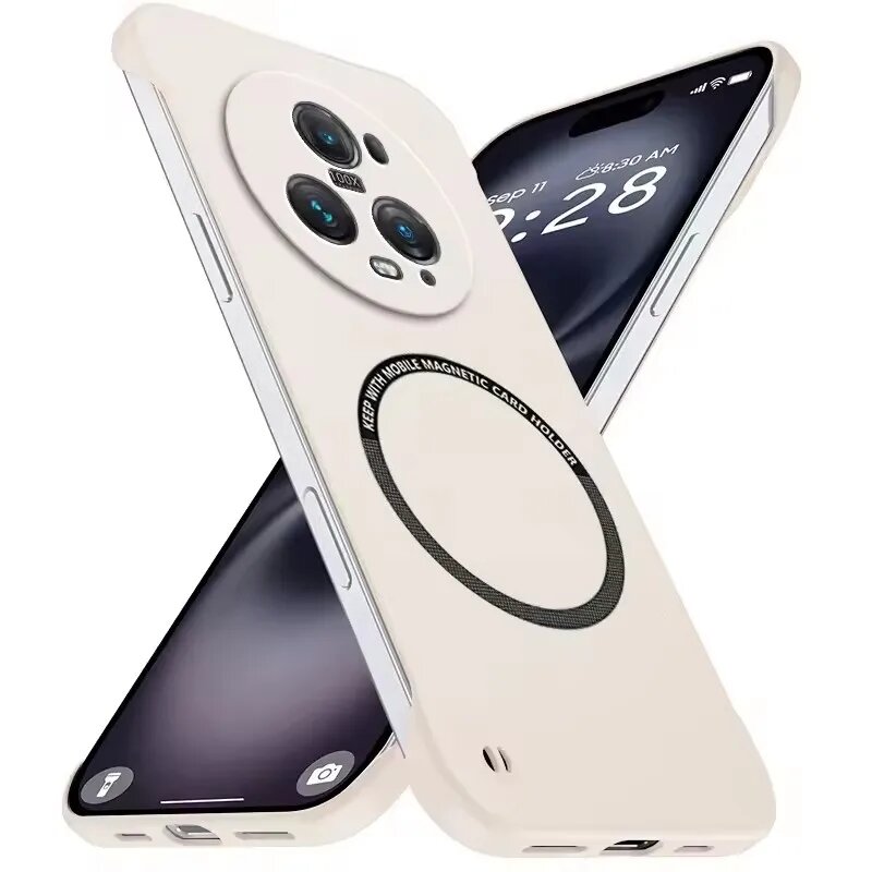 Роскошный Тонкий Магнитный Чехол Для HONOR Magic 8/7/6 Pro Lite X9B/X9C/X9D Honor X9b, Белый, Ivory