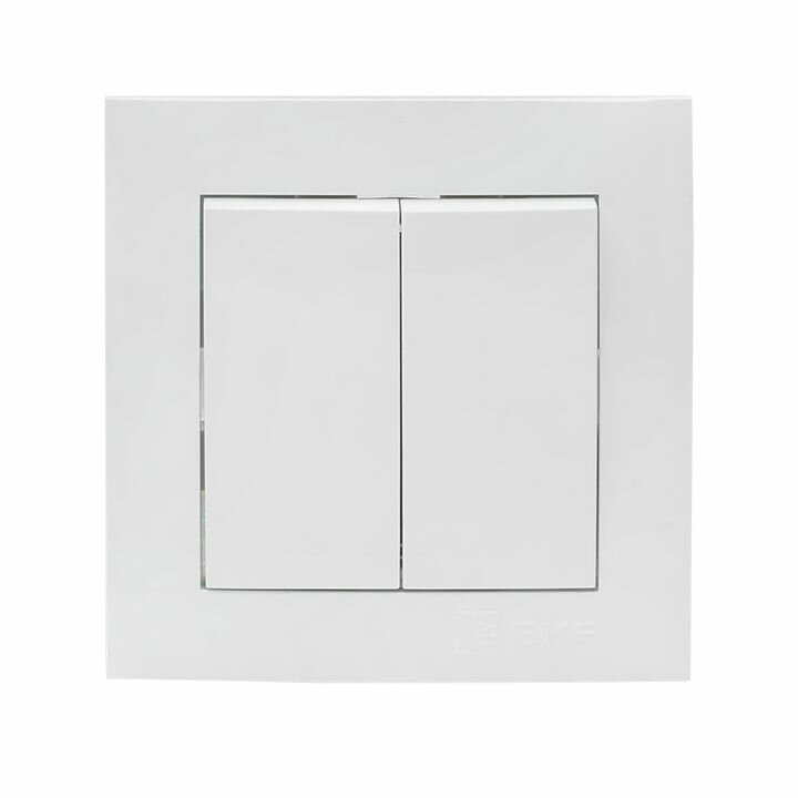 Выключатель 2-кл. СП Валенсия 10А IP20 бел. PROxima EKF EWV10-023-10