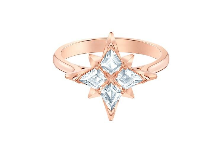 Кольцо обручальное, кристаллы Swarovski