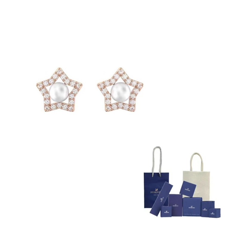 Серьги пусеты SWAROVSKI, кристаллы Swarovski
