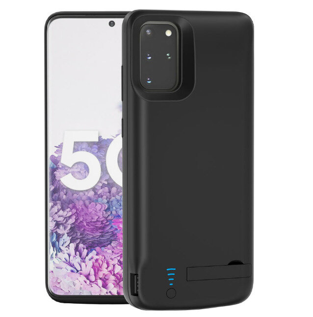 Чехол-бампер MyPads для Samsung Galaxy S20FE (Fun Edition) SM-G780F 2020 с мощной батарей-аккумулятором на 5000 mAh черный