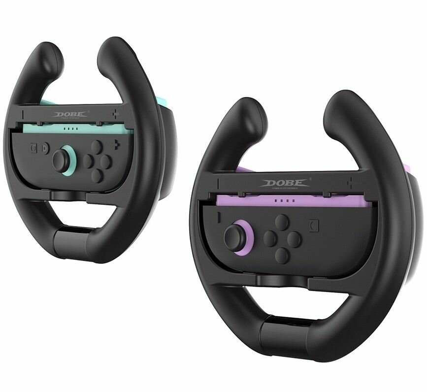 Набор из 2-х держателей для Joy-Con Nintendo Switch 2 (Dobe TNS-3195S) Purple-Green