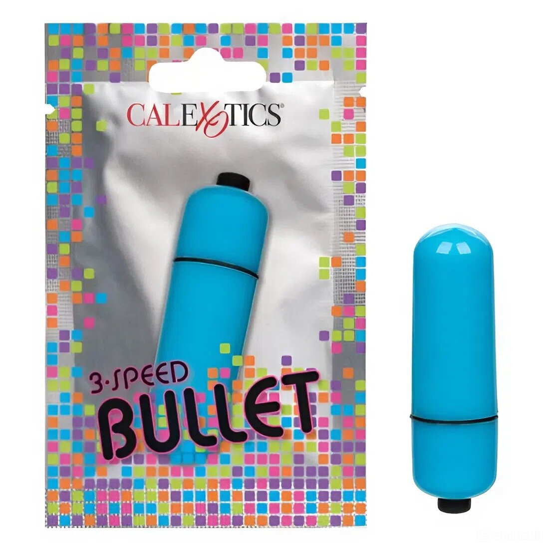 Вибромассажер FOIL 3-SPD BLT-BL PREPACK, классическая форма, голубой