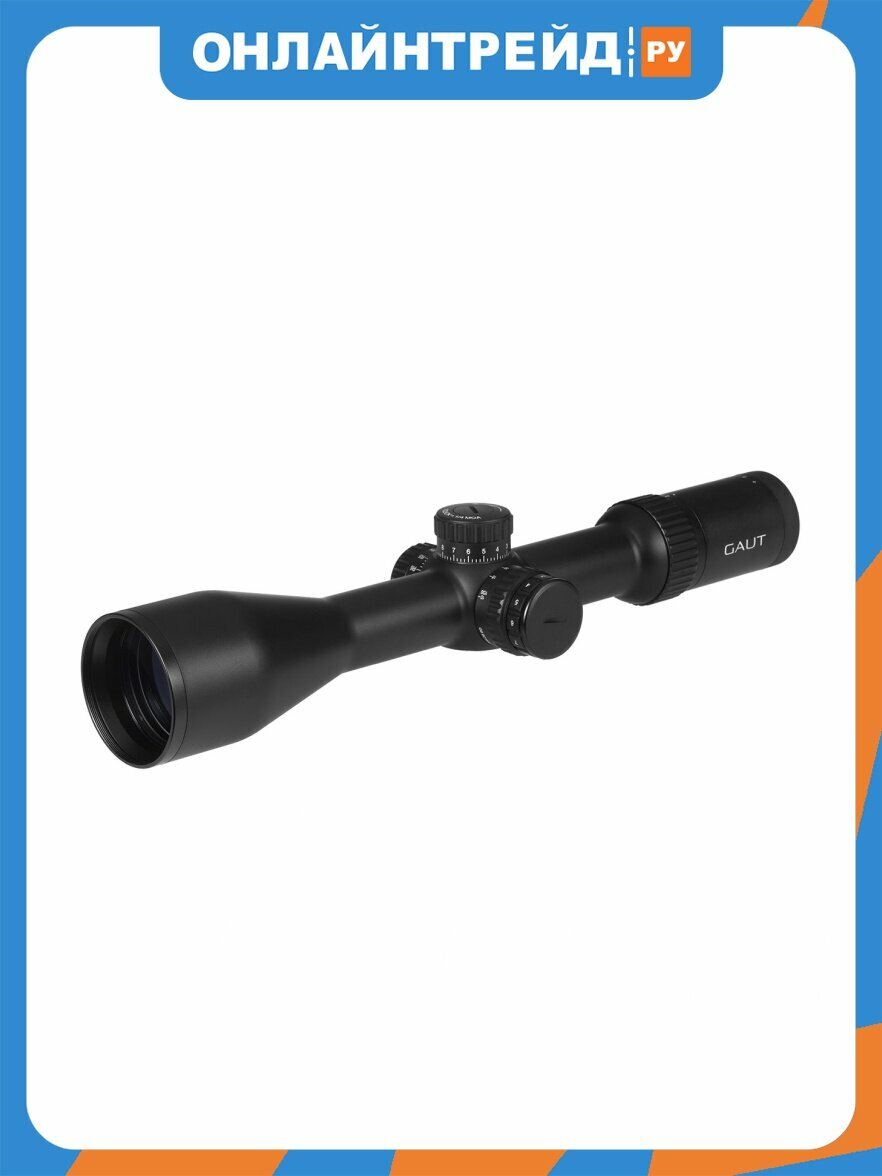 Прицел Gaut Obsidian 2-16x50, SF, сетка 31 (Half MD), подсветка красная, 30мм, 1/4 МОА, IPX7, 742г
