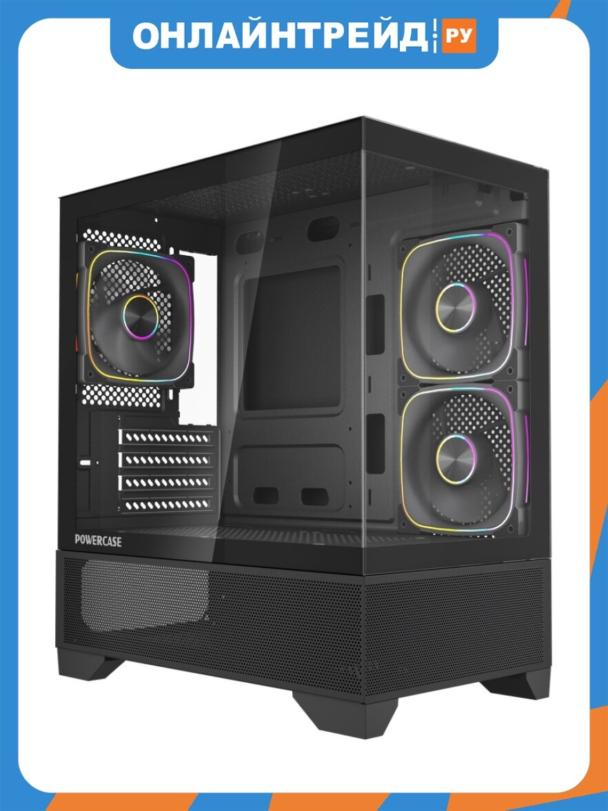 Корпус Powercase Vision Micro M4B, черный (CVMM4B-A3)