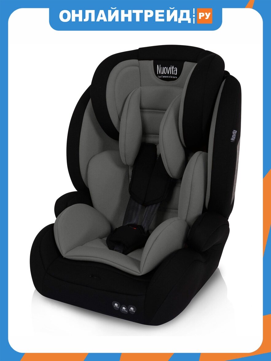 Автокресло Nuovita Maczione N123-1, Nero/Чёрный