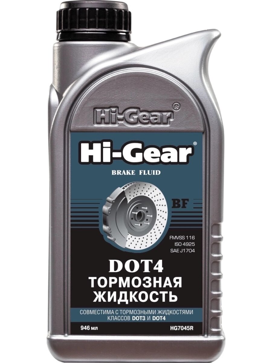 Тормозная жидкость DOT4 Hi-Gear HG7045R 946 мл