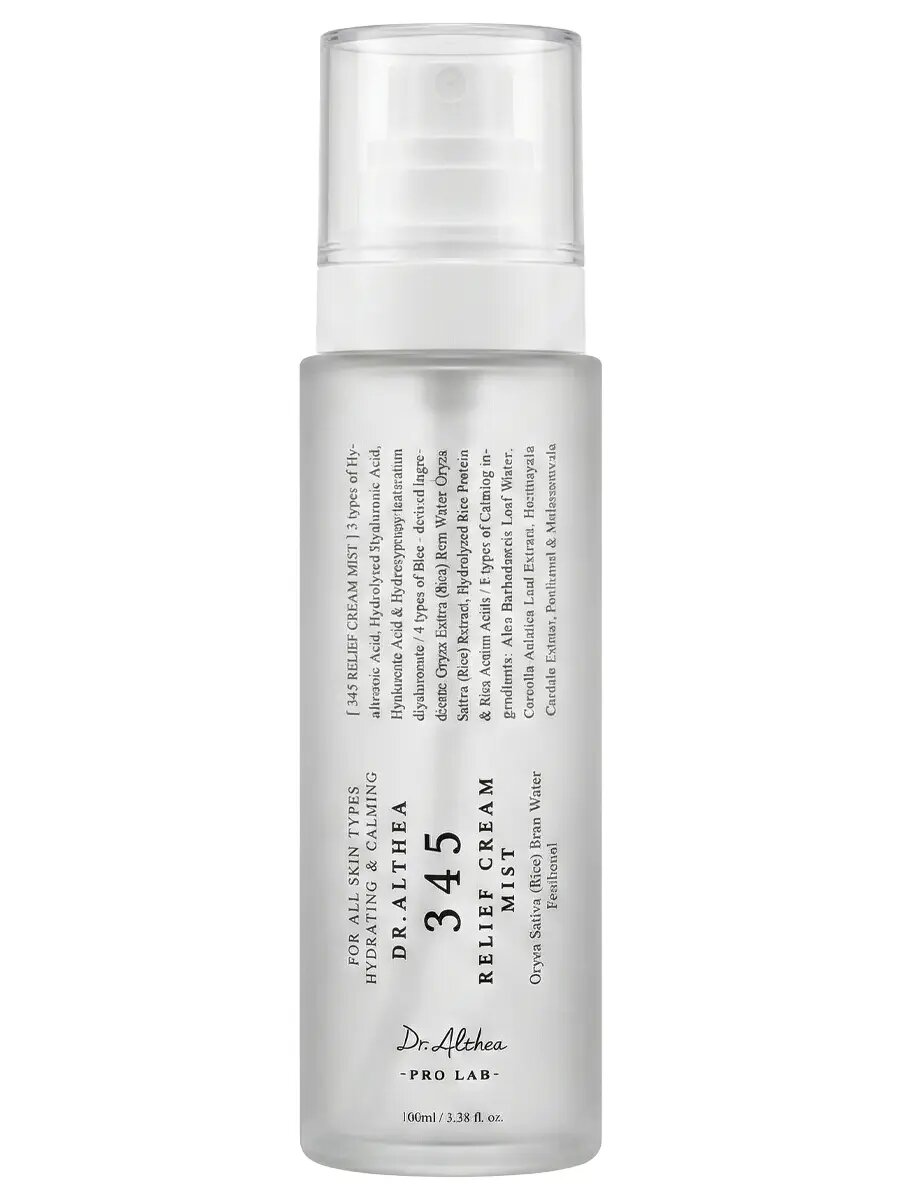 Dr. Althea Успокаивающий мист с гидролатом риса и пантенолом 345 Relief Cream Mist 100 мл