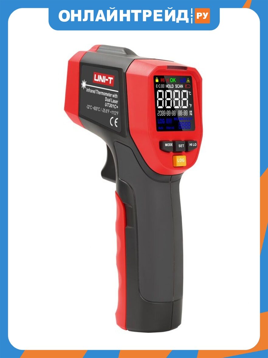 Инфракрасный термометр (пирометр) Uni-t цифровой UT301C+, -32c/+600c