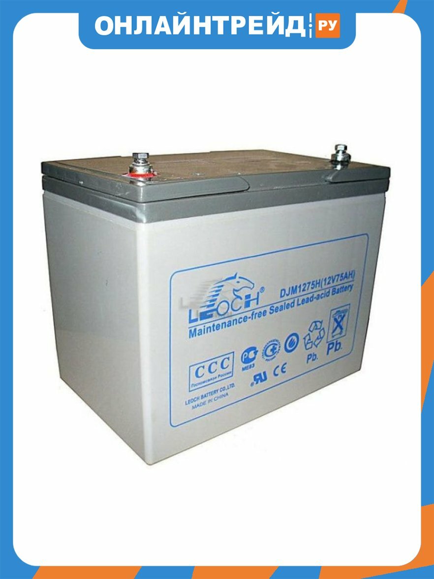 Аккумулятор Leoch DJM1275H (12В, 75Ач)