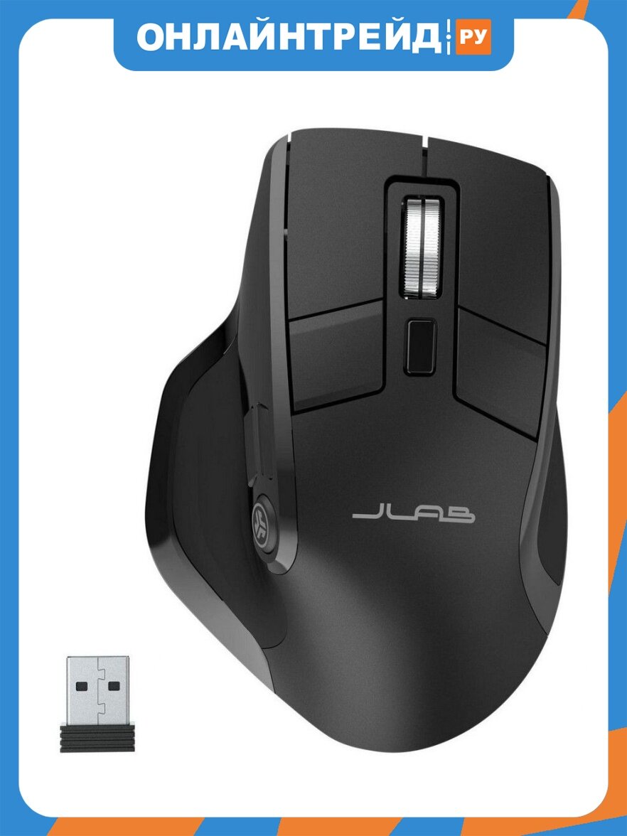 Мышь беспроводная Jlab Epic Mouse (IEUMEPICMOUSERBLK124/MEPICMOUSERBLK124)