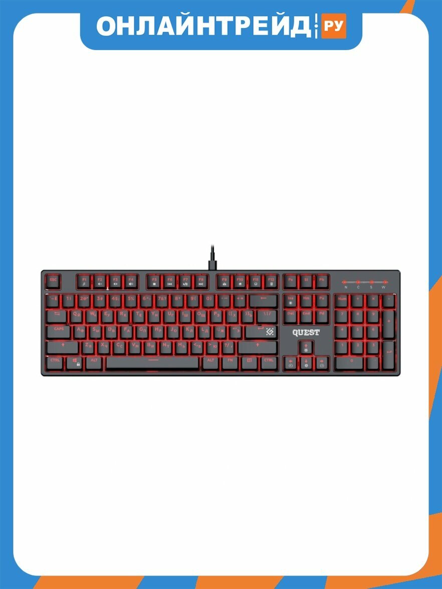 Клавиатура Defender Quest GK-596 RU черный