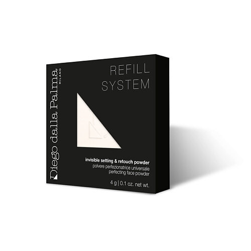 DIEGO DALLA PALMA MILANO Пудра для лица совершенствующая тон кожи Invisible Setting&Retouch Powder Refill System, № 345 прозрачный, 4 г № 345 прозрачный