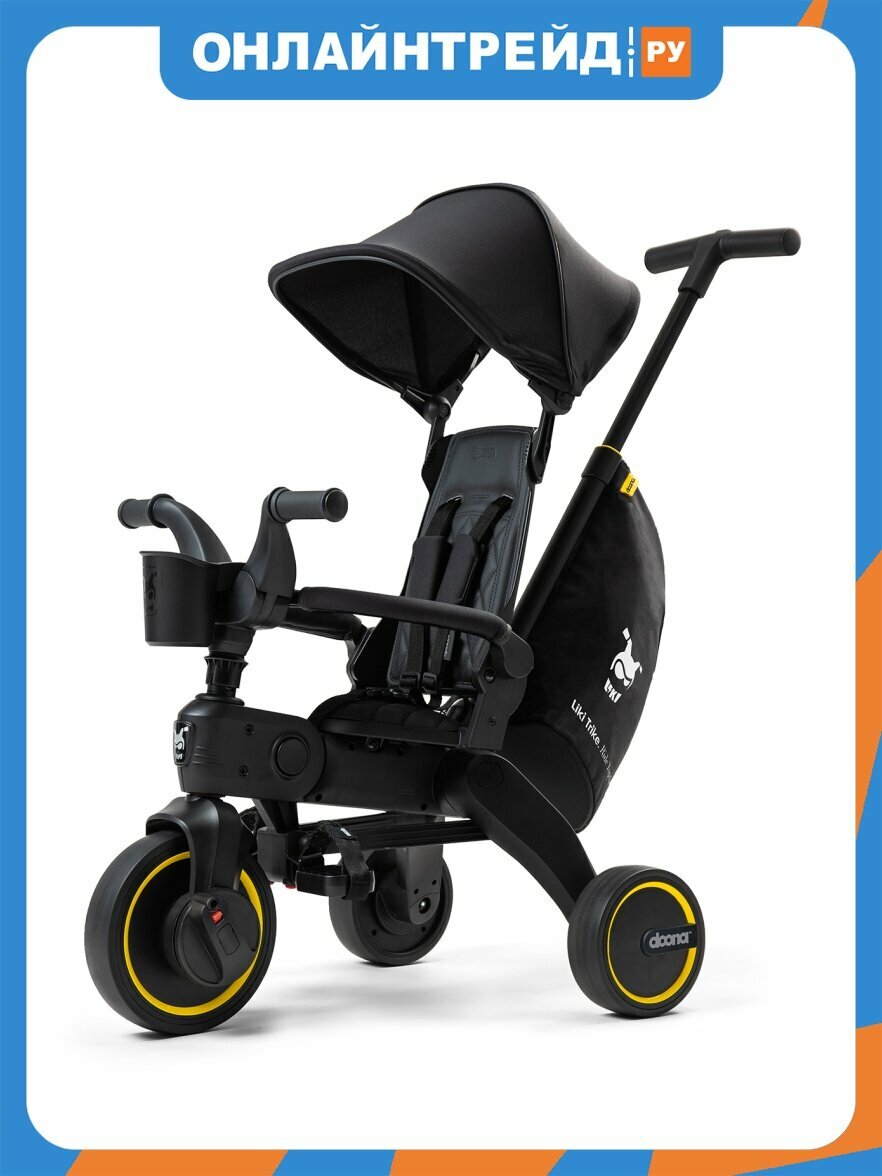 Велосипед трехколесный складной Doona Liki Trike Limited Edition Midnight